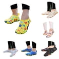 Krdevn Unisex Kids Letter Print Hook Loop Non Barefoot Water Shoes ...