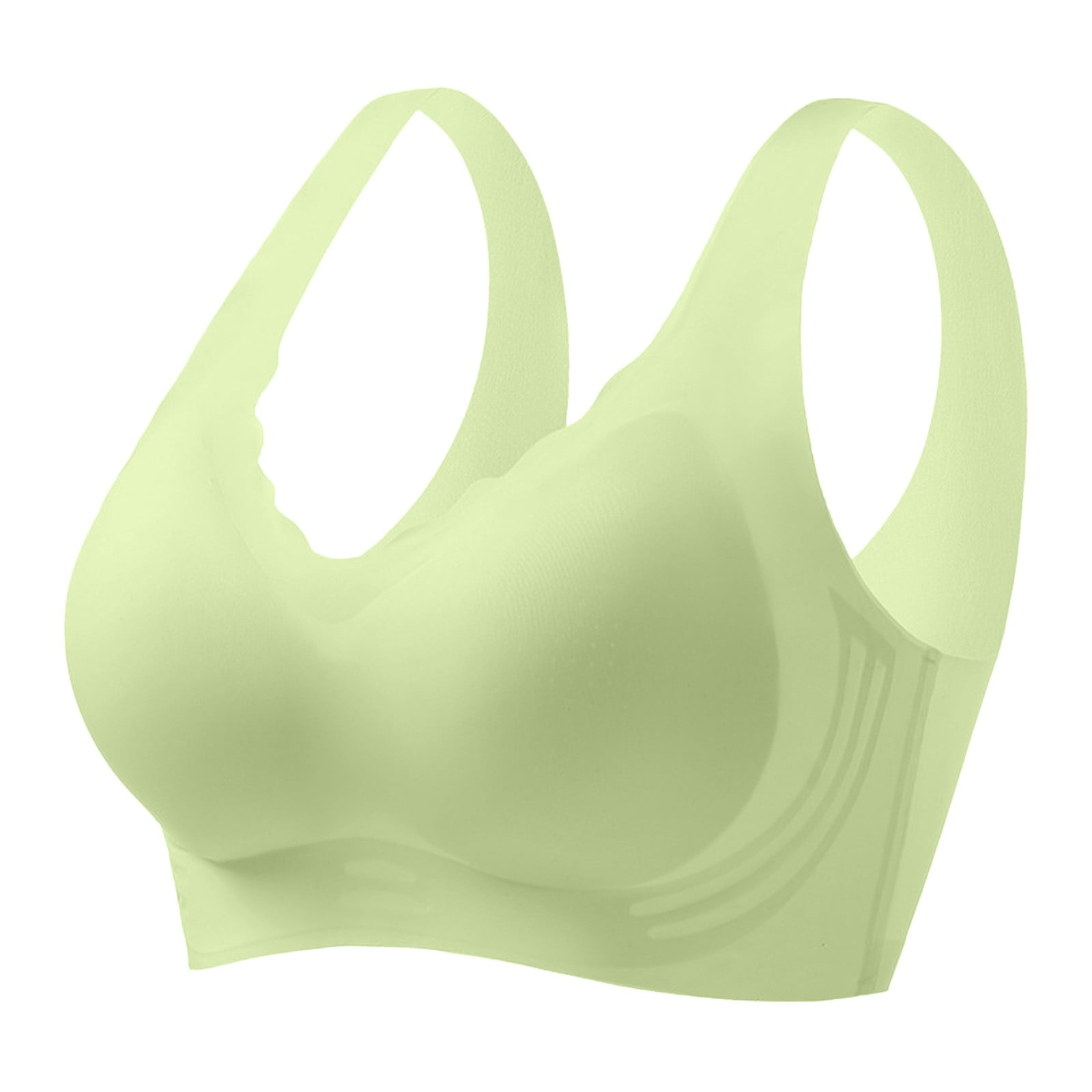 Krdevn Women's Ice Silk Seamless Bra Breathable Cooling Comfort ...
