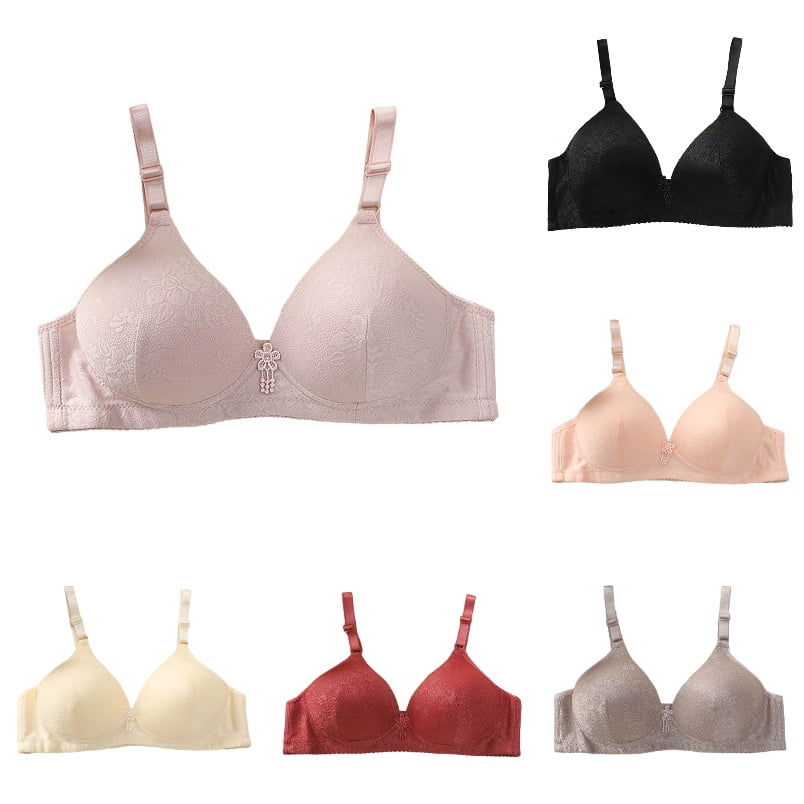 Krdevn Women's Wireless Comfort Support Bra Non-Padded Soft Cup Full ...