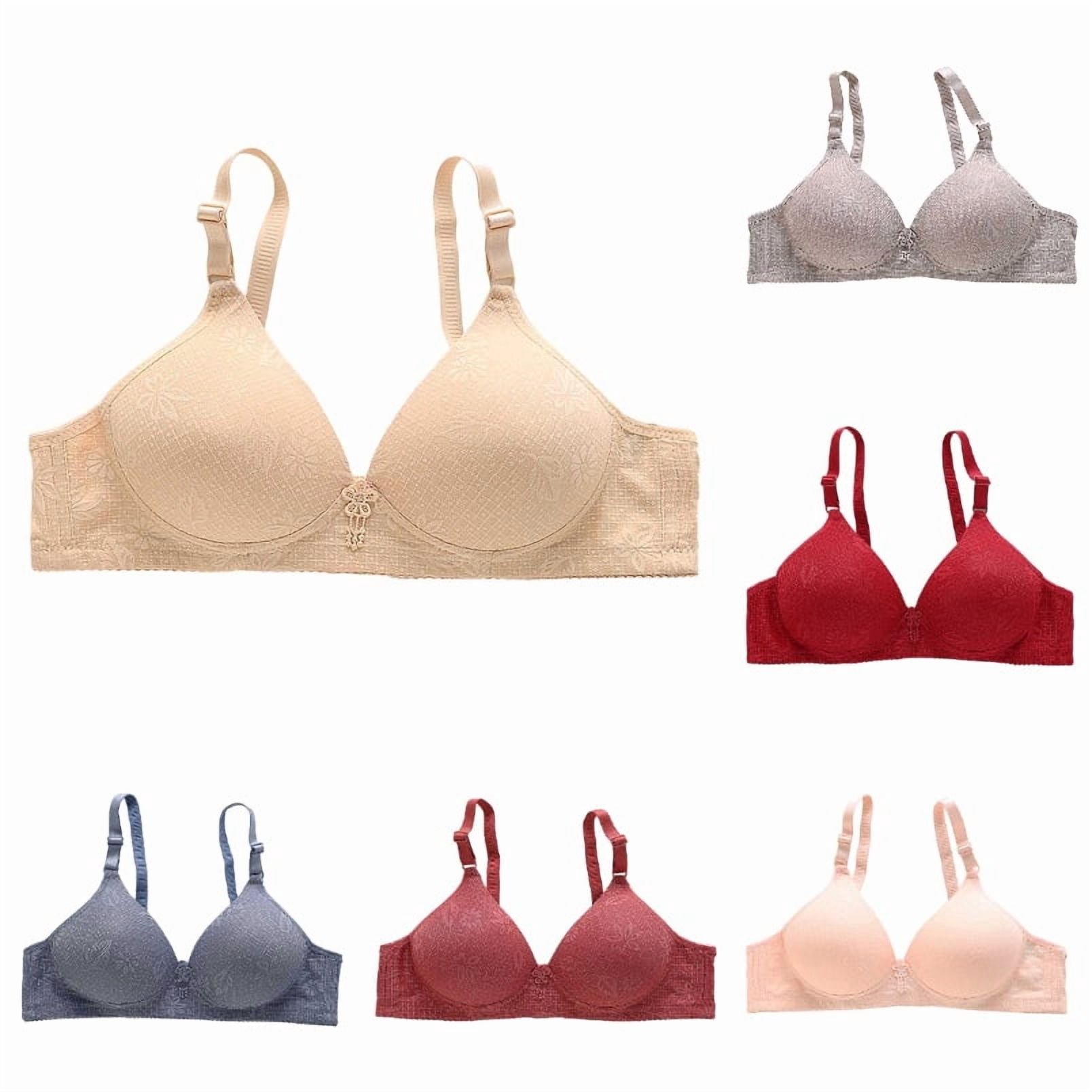 Krdevn Women's Wireless Comfort Support Bra Non-Padded Soft Cup Full ...