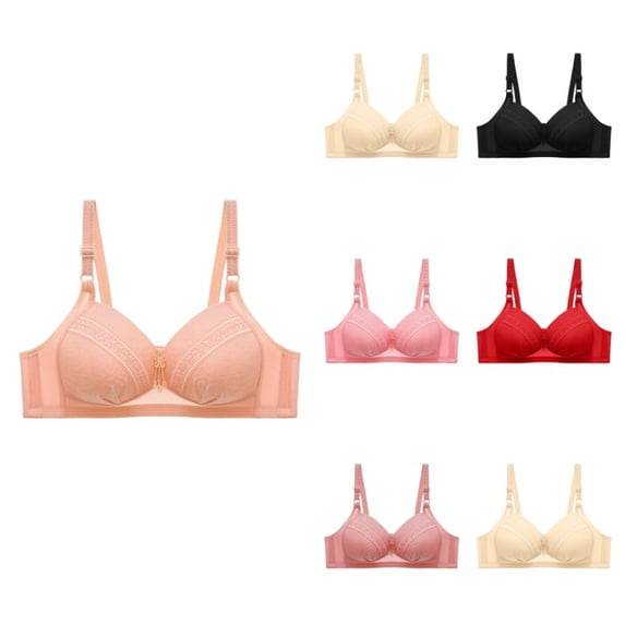 Krdevn Womens Plus Size Comfort Lightly Lined Seamless Wireless ...