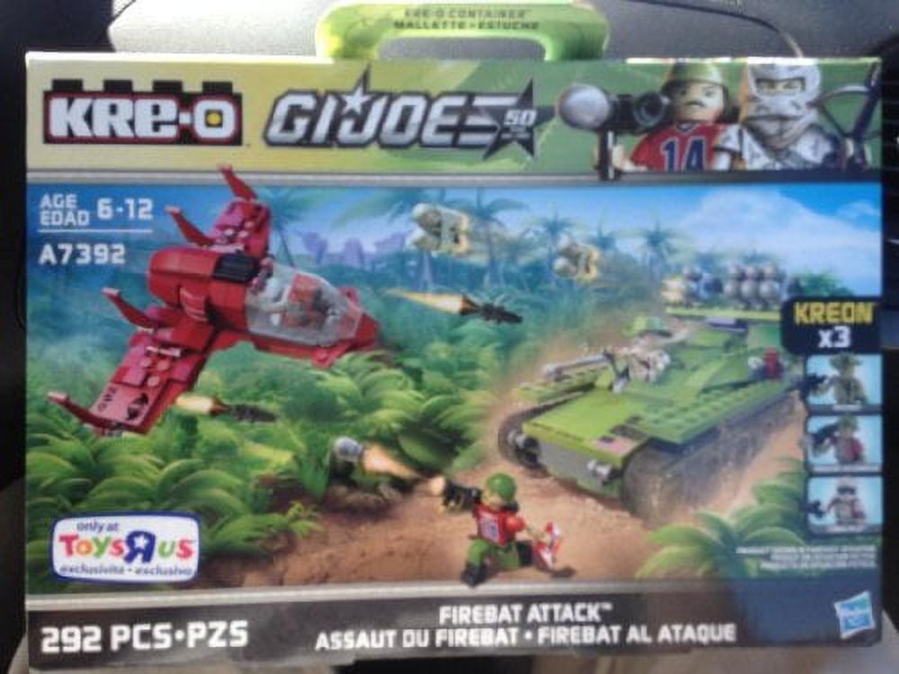 Kre-O GI Joe Firebat Attack woth Recondo, Sgt. Katzenbogen and Cobra Pilot - Walmart.com