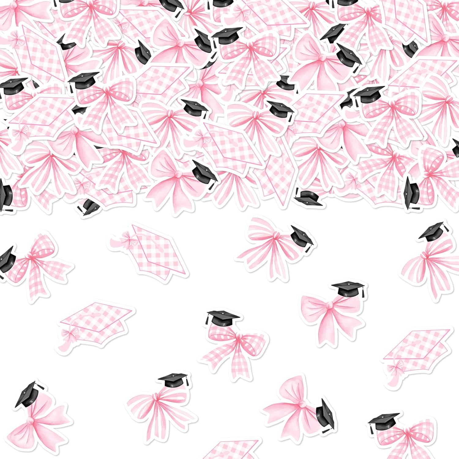 Kreat4joy Bow Graduation Decorations, 200pcs Pink Coquette Bow ...