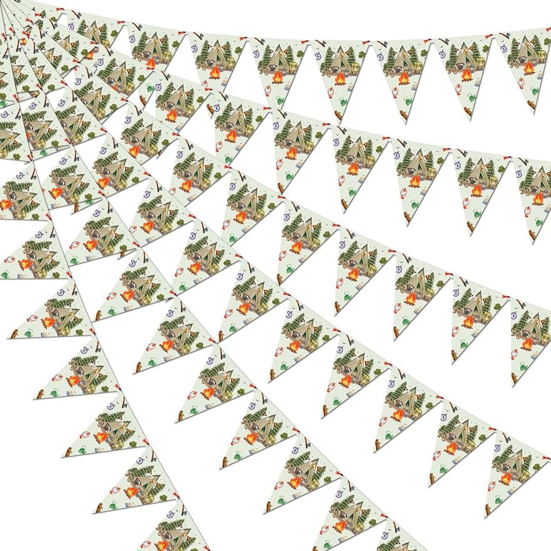 Kreatwow Camp Party Decoration for Boys Happy Camper Pennant Banner ...