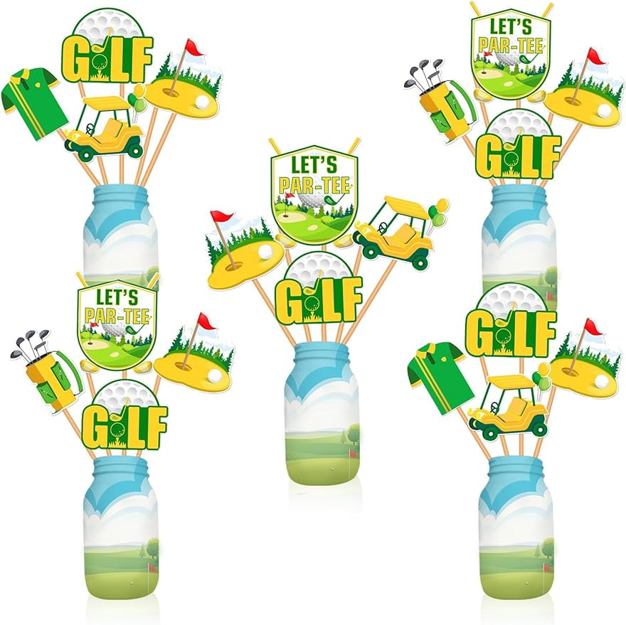 Kreatwow Golf Party Decorations Supplies 24pcs Golf Themed Table ...