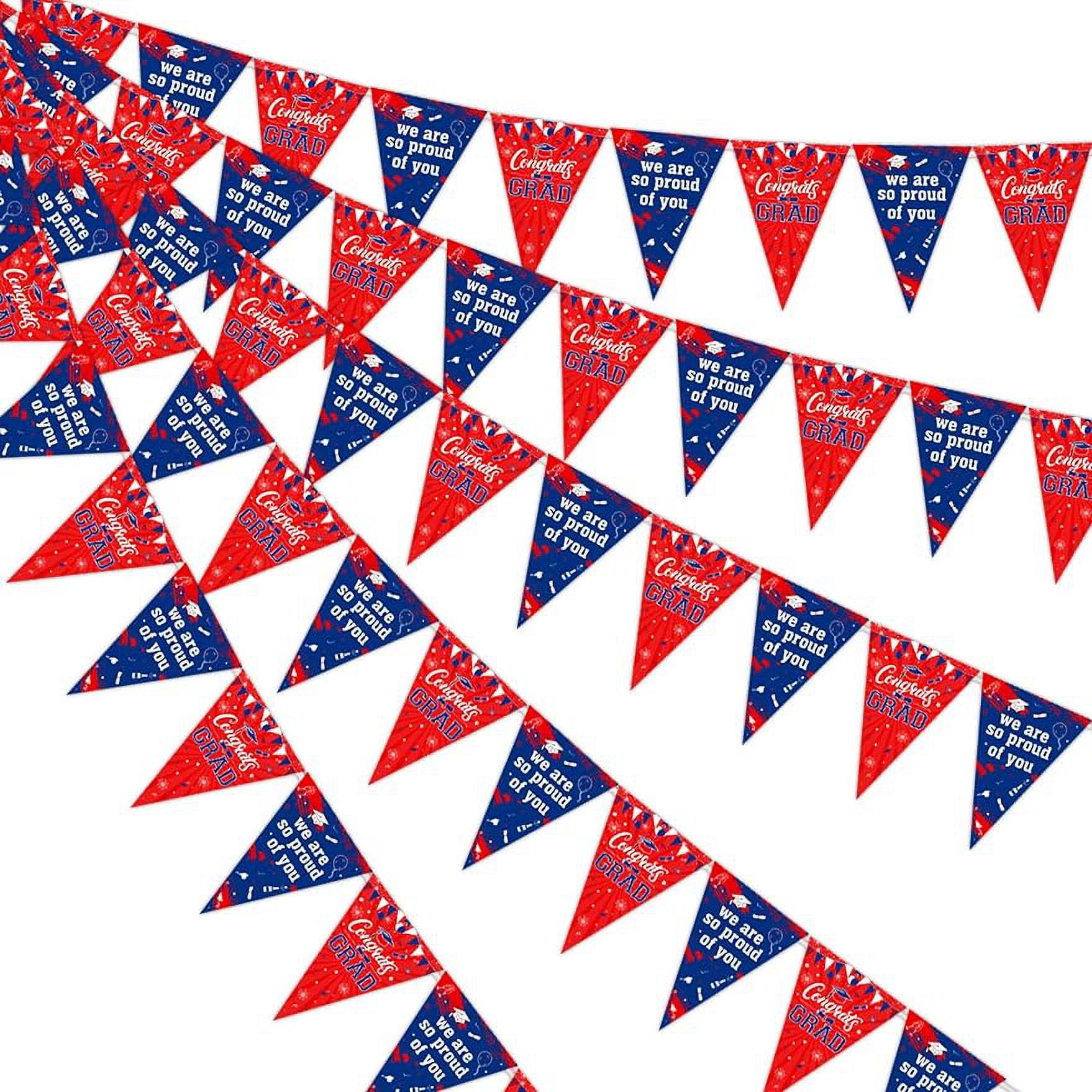 Kreatwow Graduation Pennant Banner 2024 Graduation Party Supplies Red ...