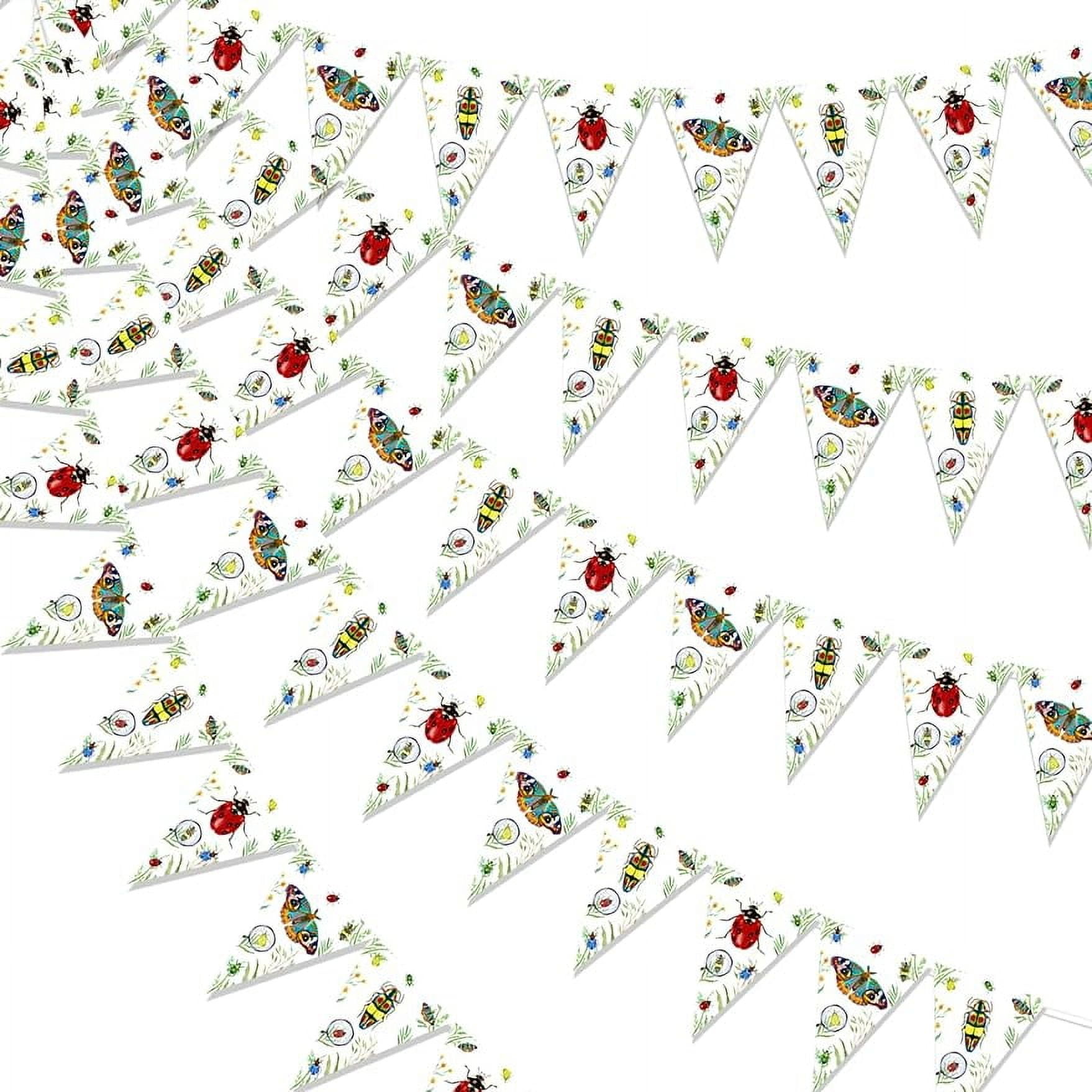 Kreatwow Insects Bugs Banner Decoration Insects Pennant Banner Insect ...