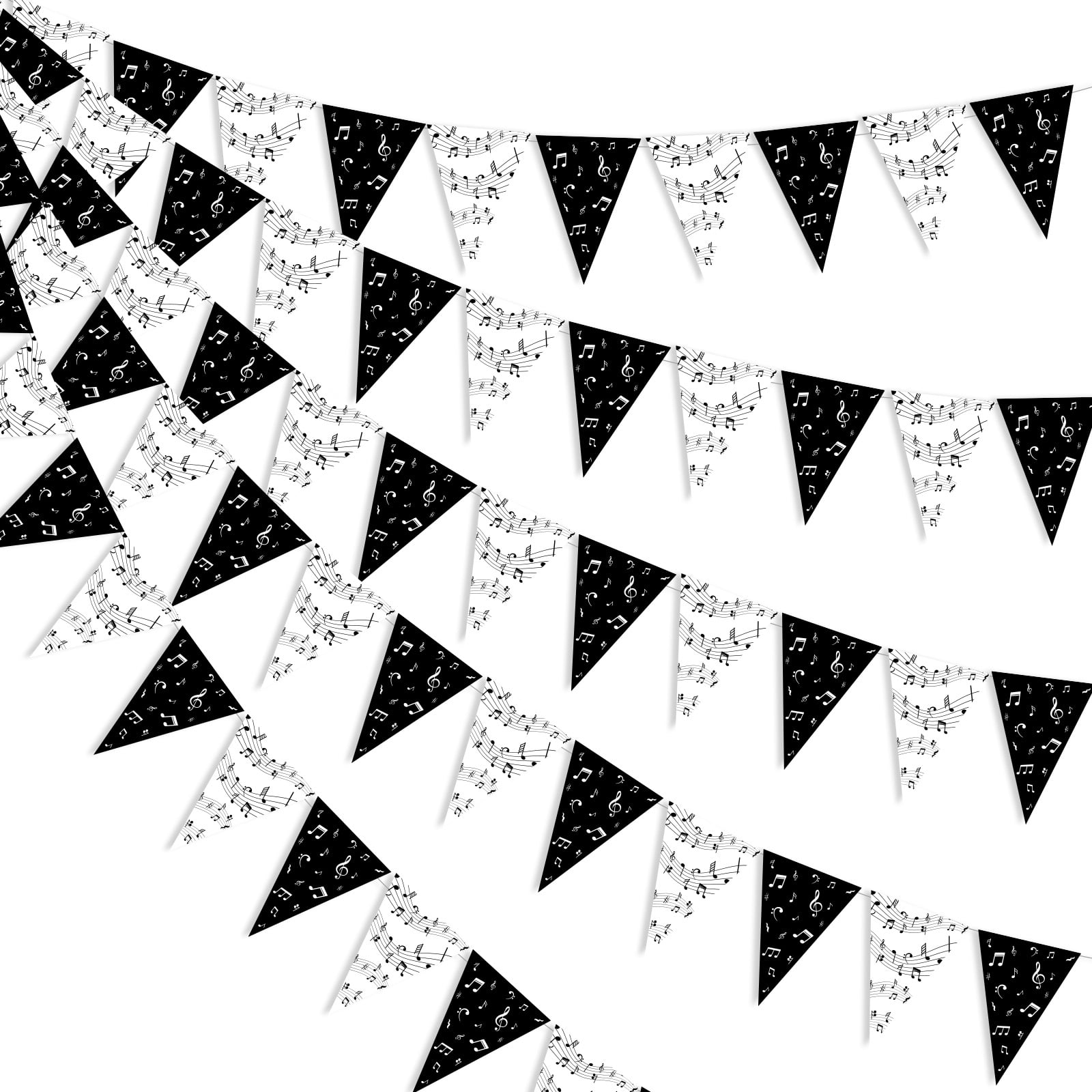 Kreatwow Music Notes Theme Party Decoration Music Pennant Banner ...