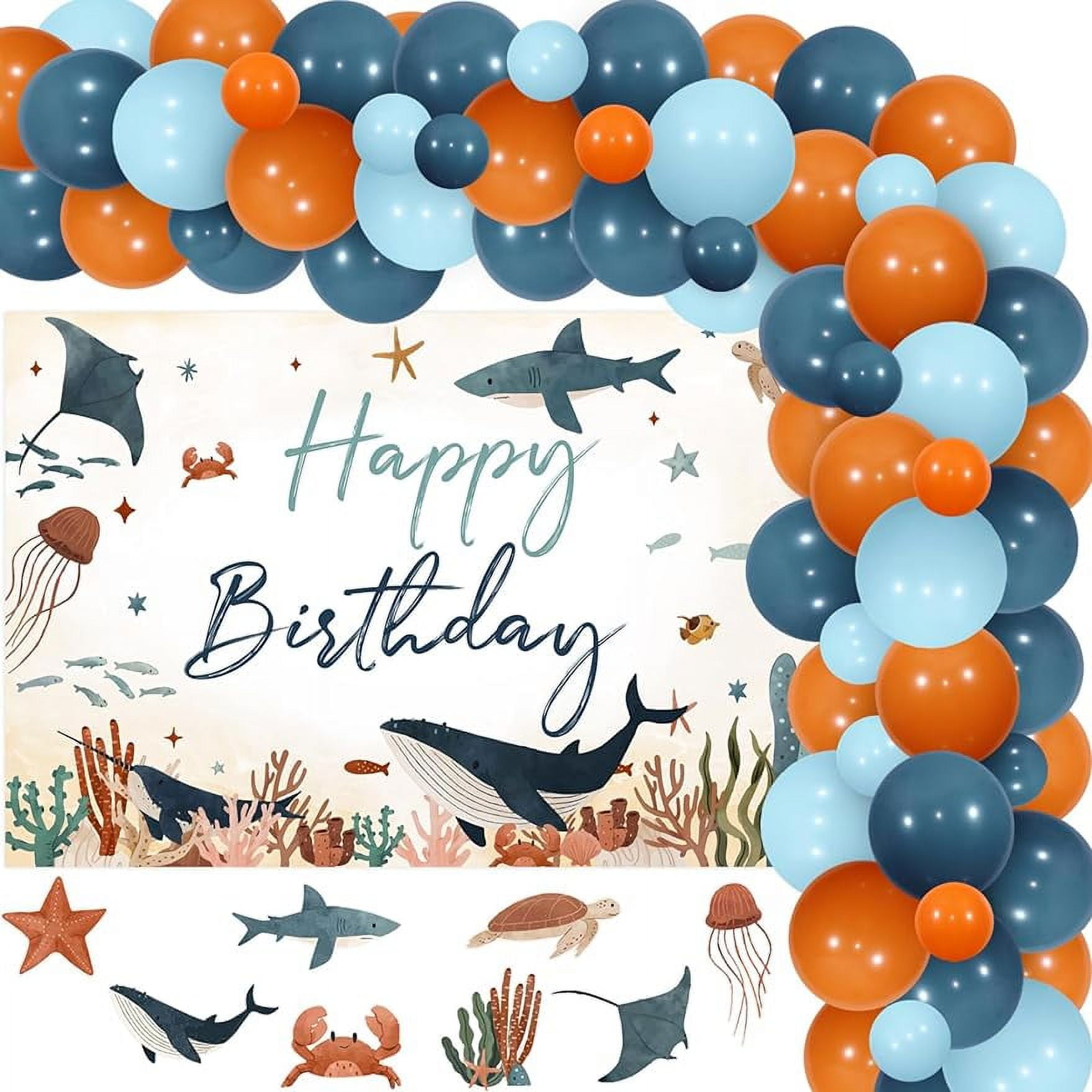 Kreatwow Ocean Theme Birthday Party Decorations for Boy Under the Sea ...