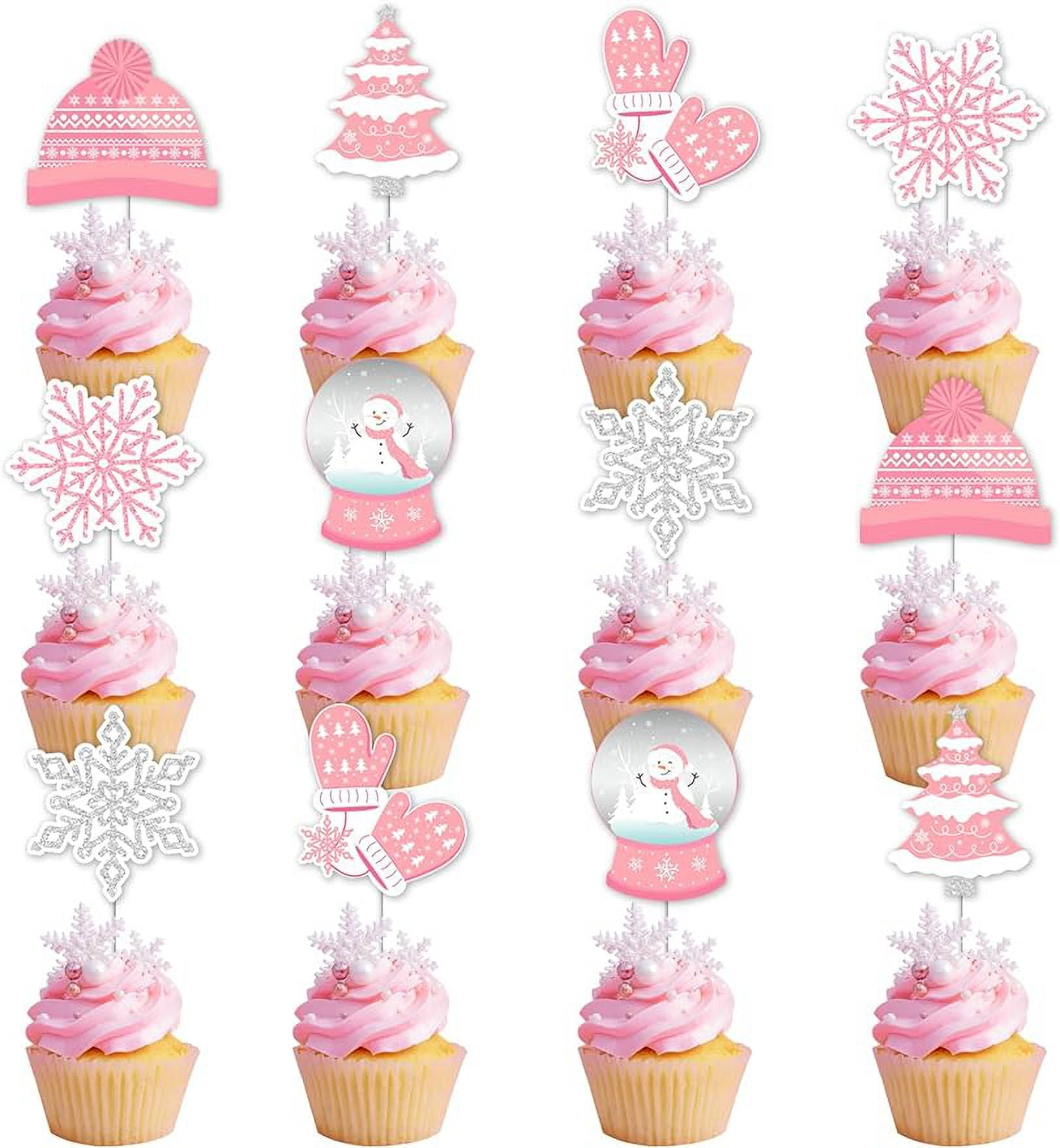 Kreatwow Winter Party Cake Decorations Winter Onederland Snowflake ...
