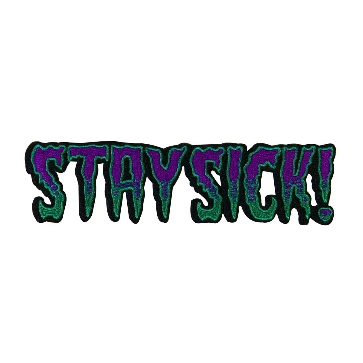 Kreepsville STAY SICK! Letters Patch Macabre Gift Bad Wishes Iron-On ...