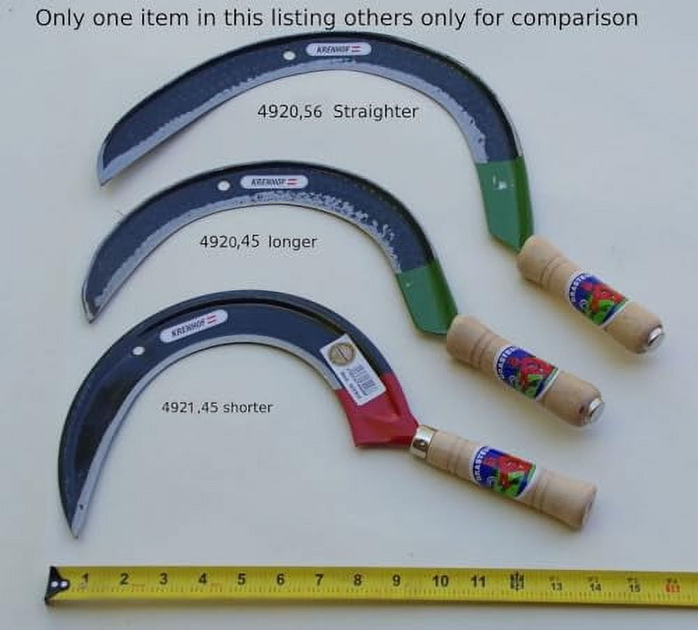 Krenhof/Offner Hand Scythe - Reaping Sickle Longer Straighter - Grass ...