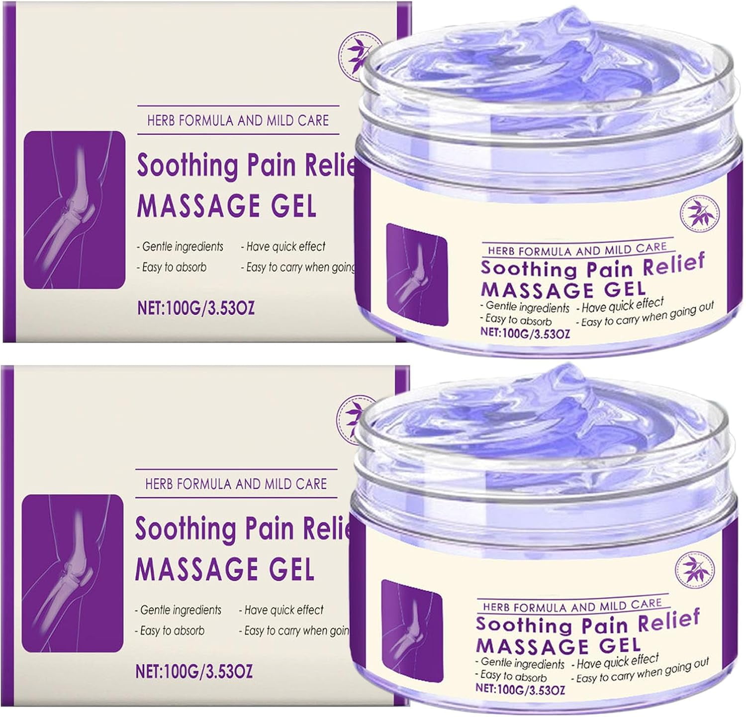 Kresin Joint Pain Gel Purple Gel, Kresin Soothing Pain Massage Gel ...