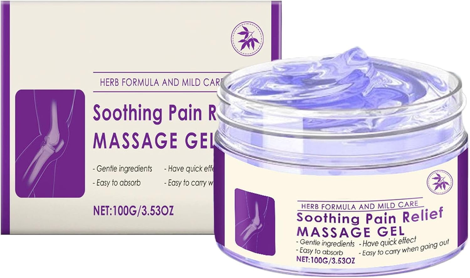 Kresin Joint Pain Gel Purple Gel, Kresin Soothing Pain Massage Gel ...