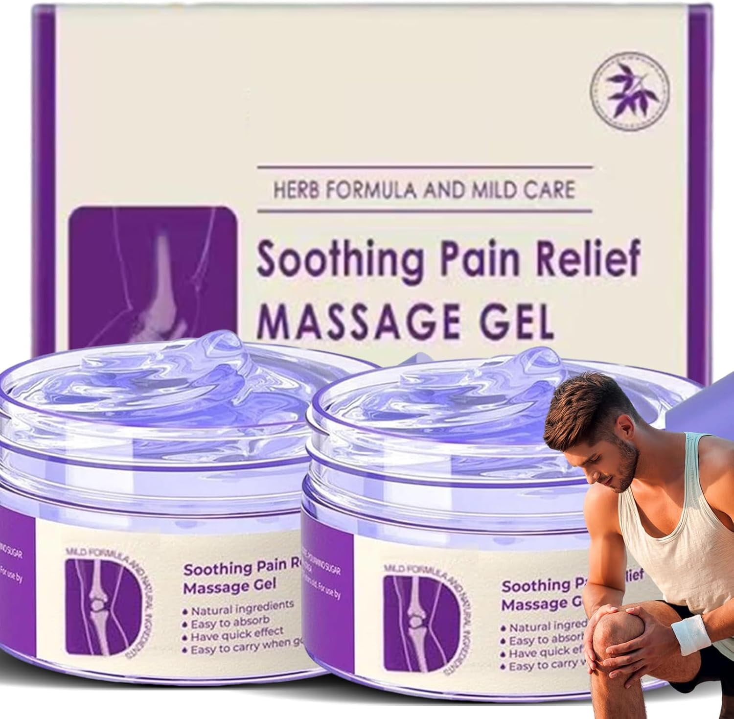 Kresin Joint Pain Gel Purple Gel, Soothe Knee, Waist, Neck, Back and ...
