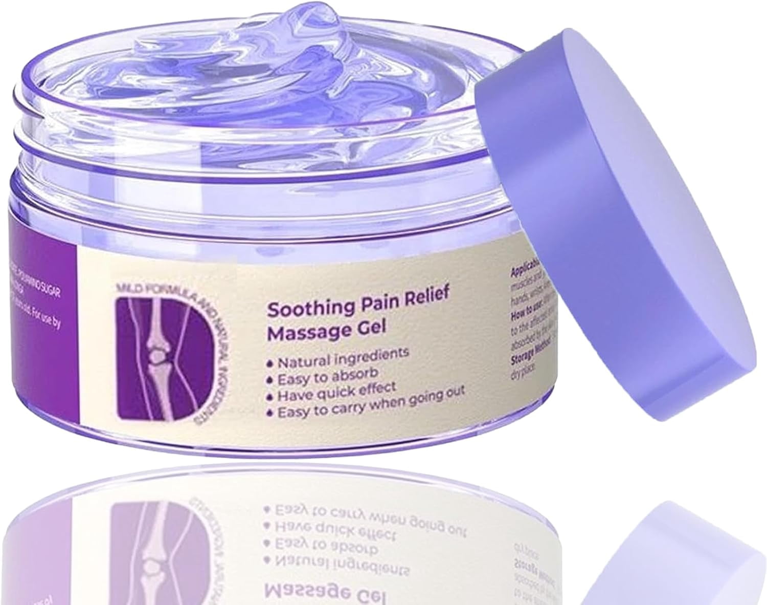 Kresin Joint Pain Gel Purple Gel, Soothes Knees, Lumbar, Neck, Hands ...