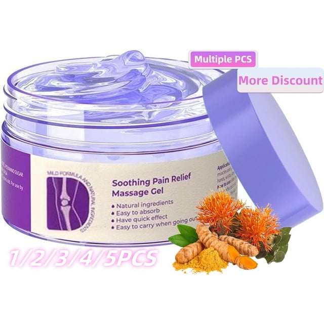 Kresin Joint Pain Gel Purple Gel, Soothes Knees, Lumbar, Neck, Hands ...