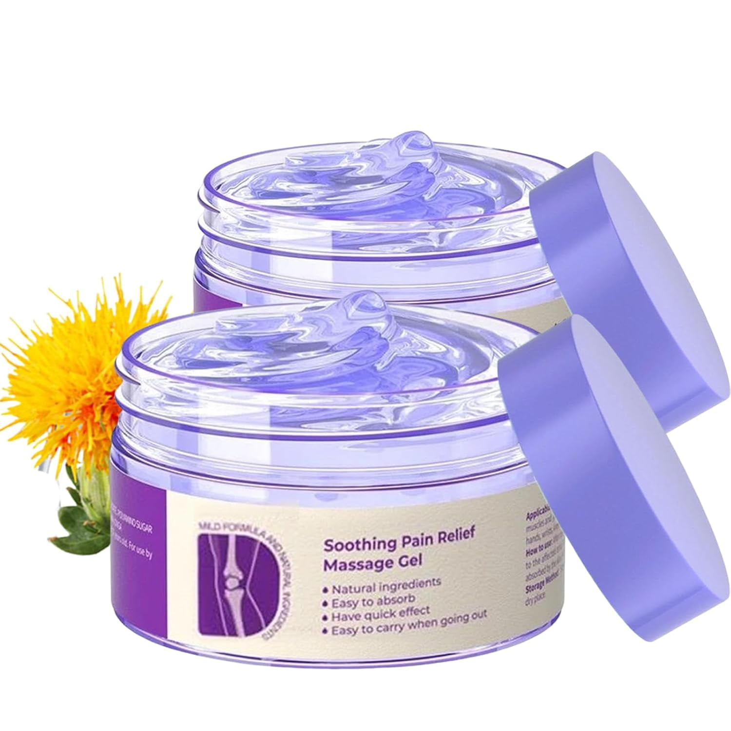 Kresin Joint Pain Gel Purple Gel, Soothing Massage Cream - Rapid Muscle ...