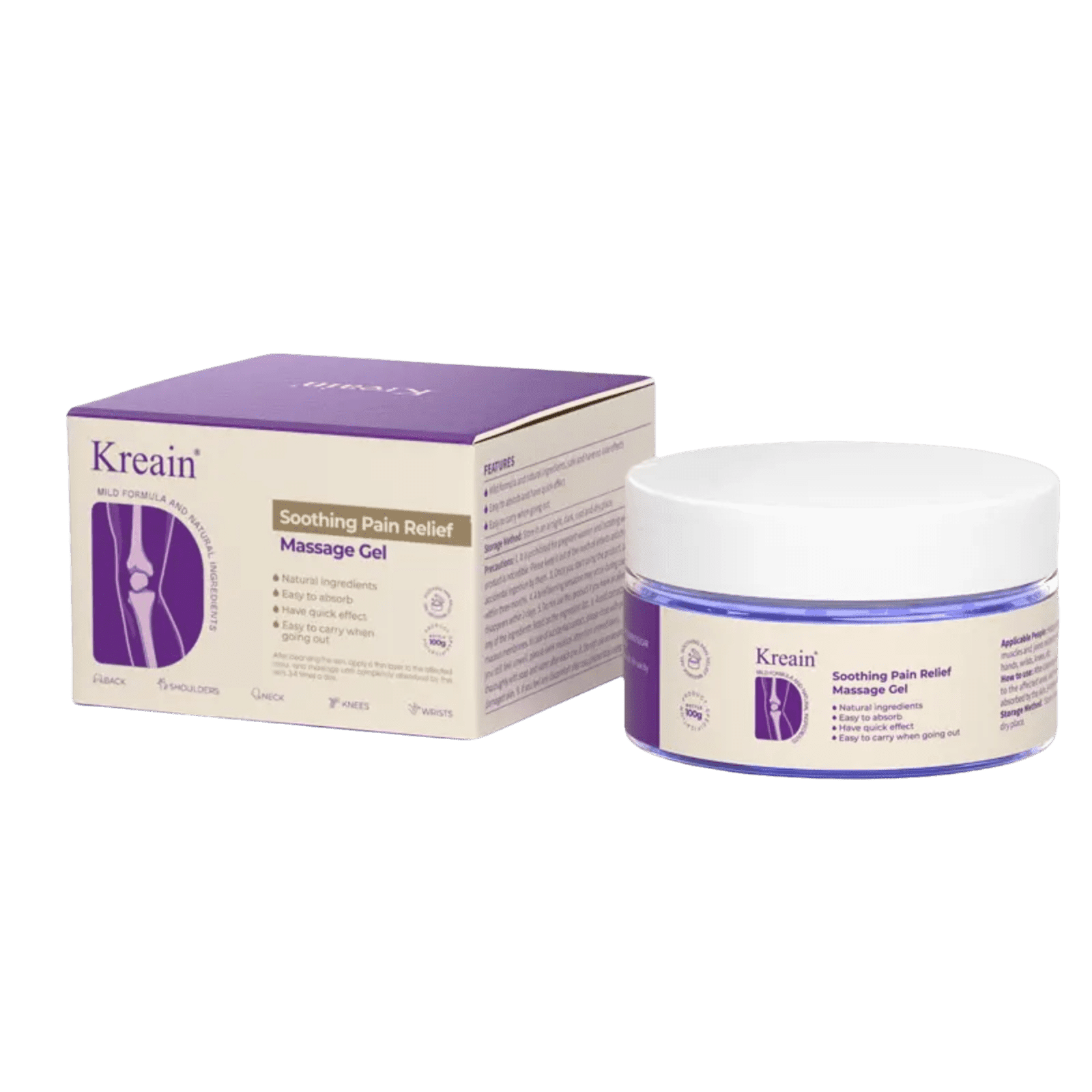 Kresin Joint Pain Purple Gel, Joint Gel for Joint Activities Throughout ...