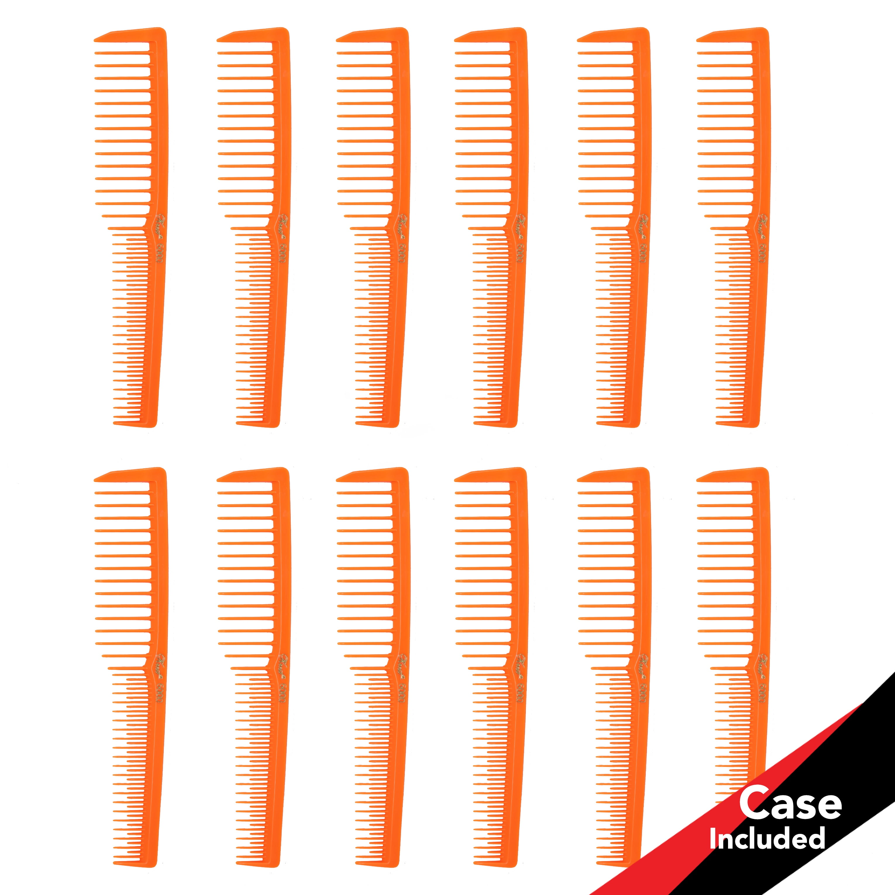 Krest 6000 Teasing Combs Lift Vent Hair Combs Pack Space Tooth Wide ...