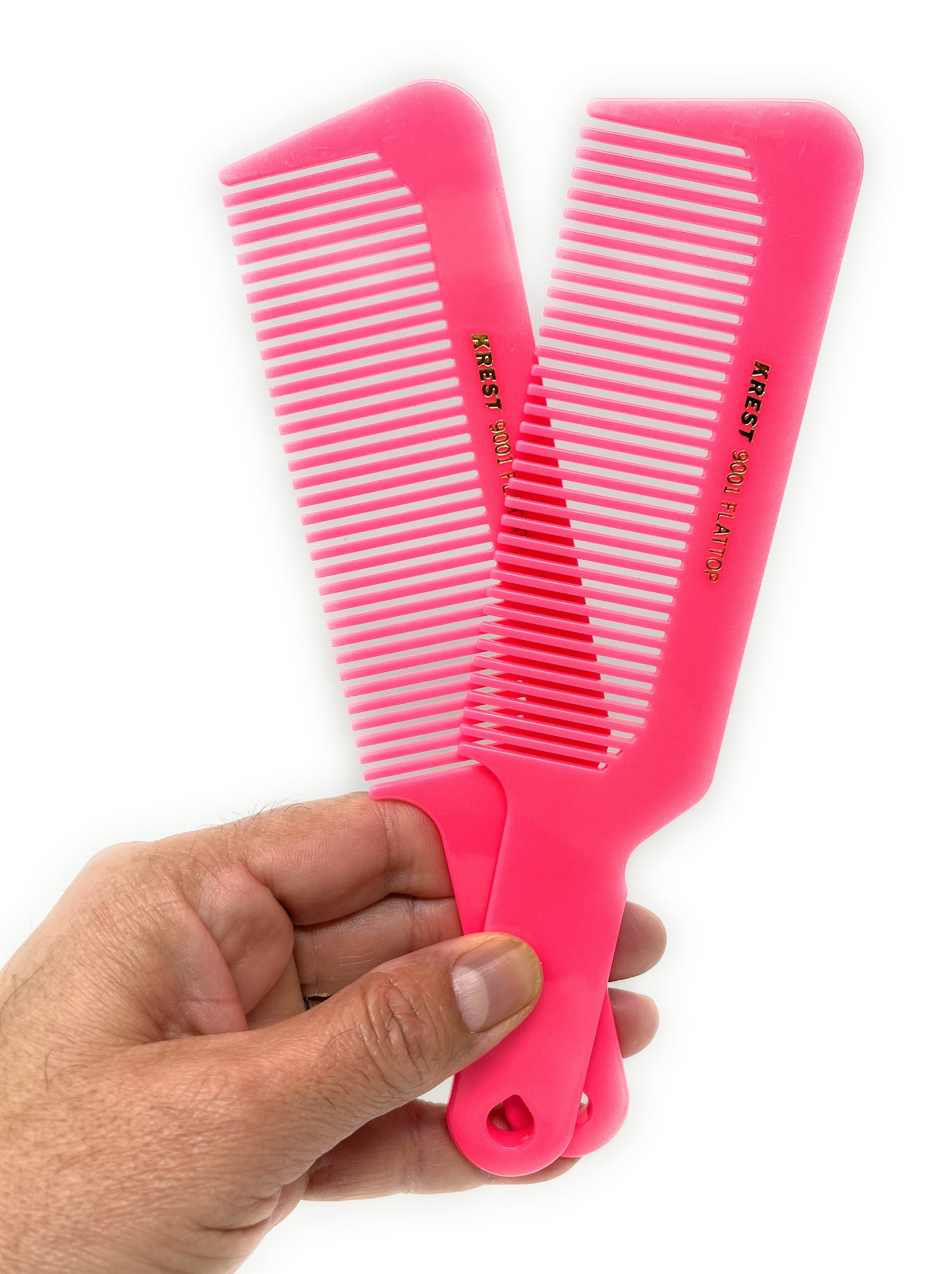 Krest Combs 9001 Clipper Combs Flat Top Comb Blending Hair Cutting ...