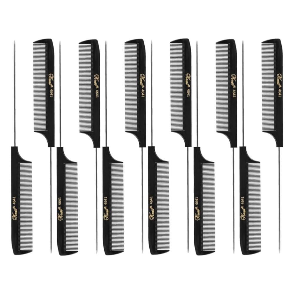 Krest Extra Fine Teeth Comb Black #4641- One Dozen - Walmart.com