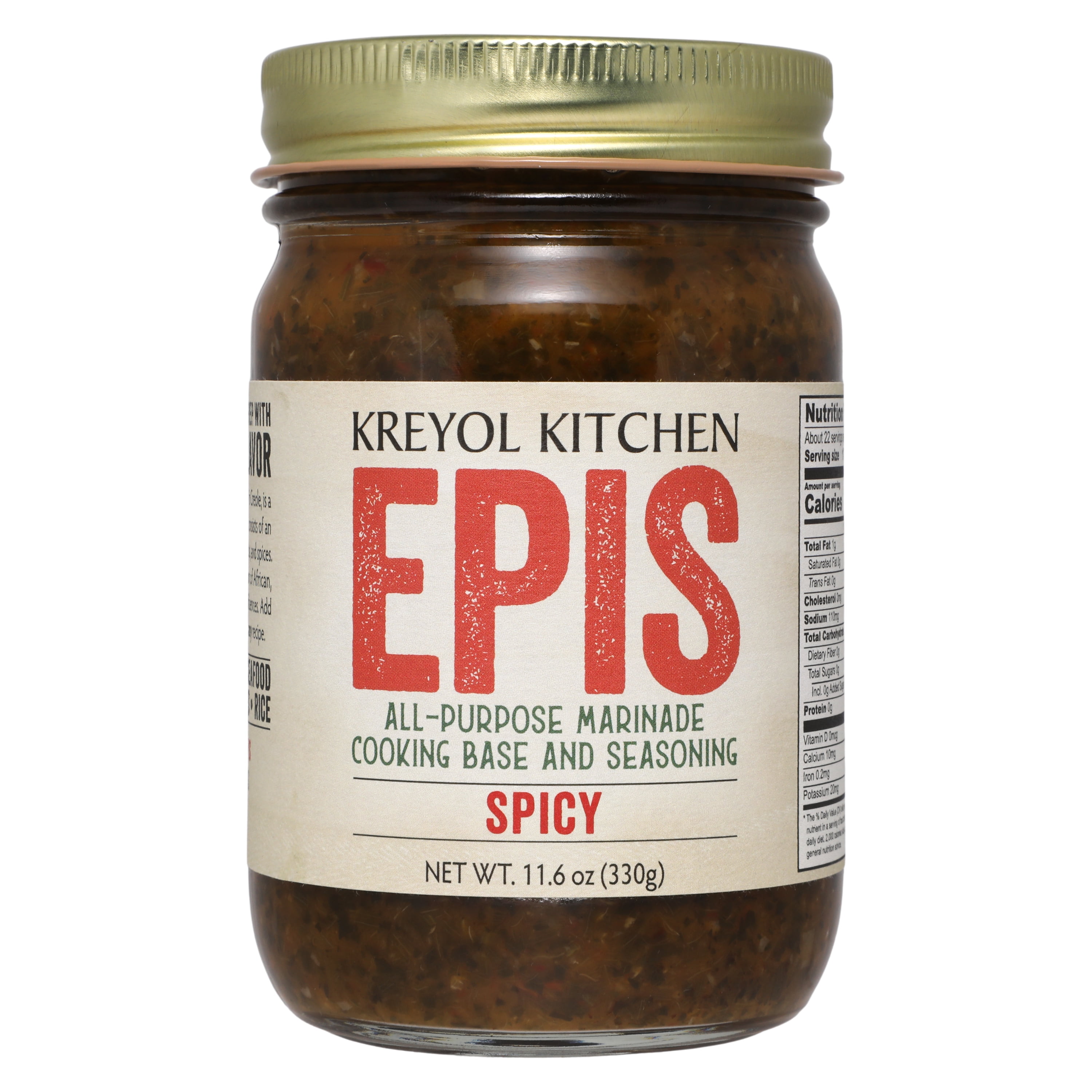 Kreyol Kitchen Haitian EPIS All-Purpose Marinade, Low Sodium Cooking ...