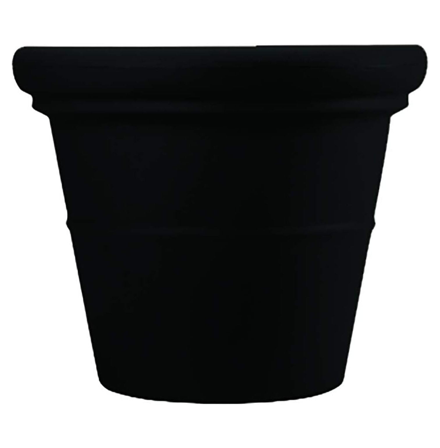 KriKac 17 Inch Terrazzo Large Round Planter - Rolled Rim Weather ...