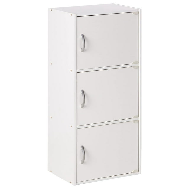 KriKac Heavy Duty Engineered Wooden 3 Door Enclosed Multipurpose ...