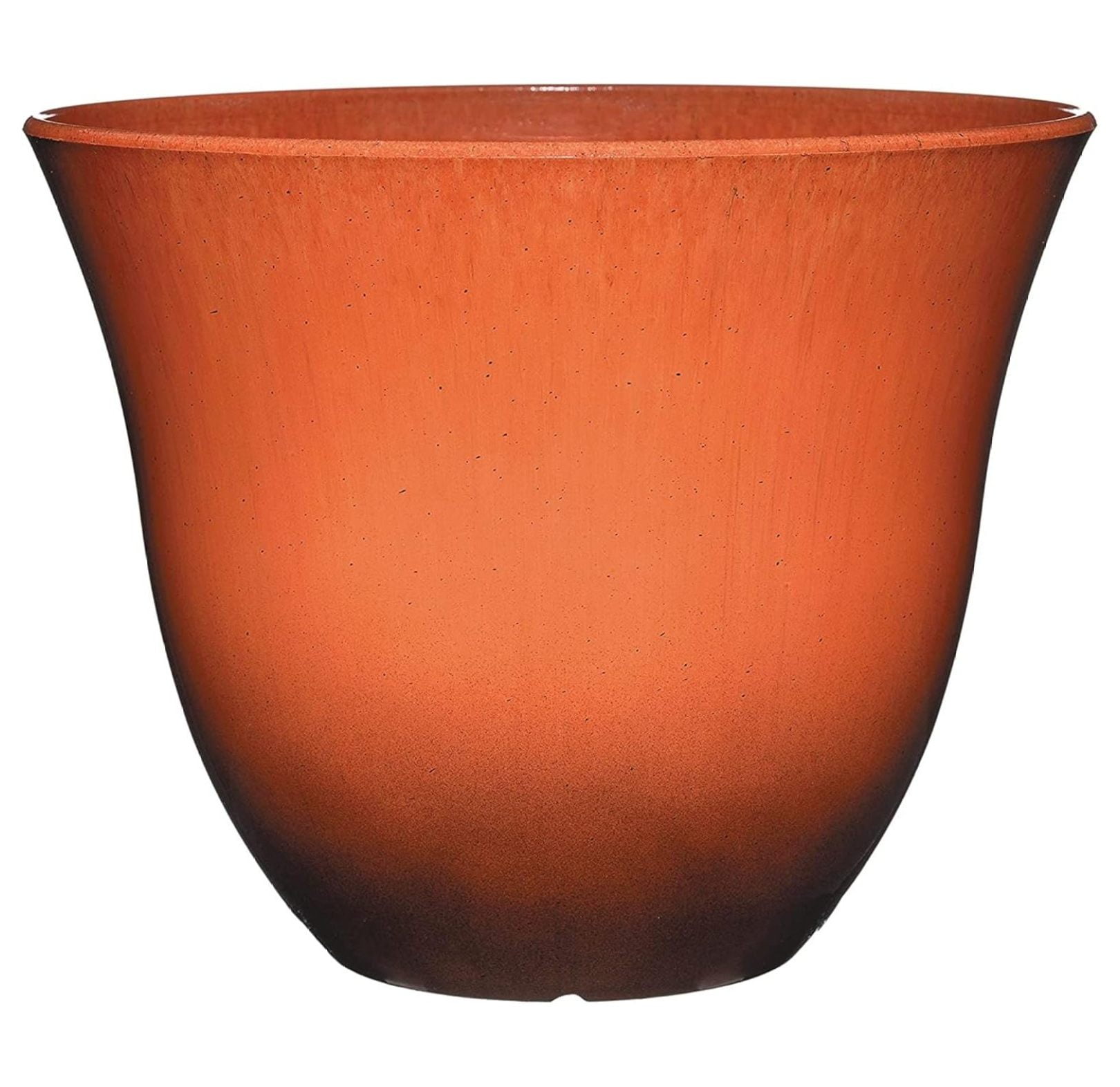 KriKac Honeysuckle Resin Flower Pot Planter, Orange Ember, 13 ...