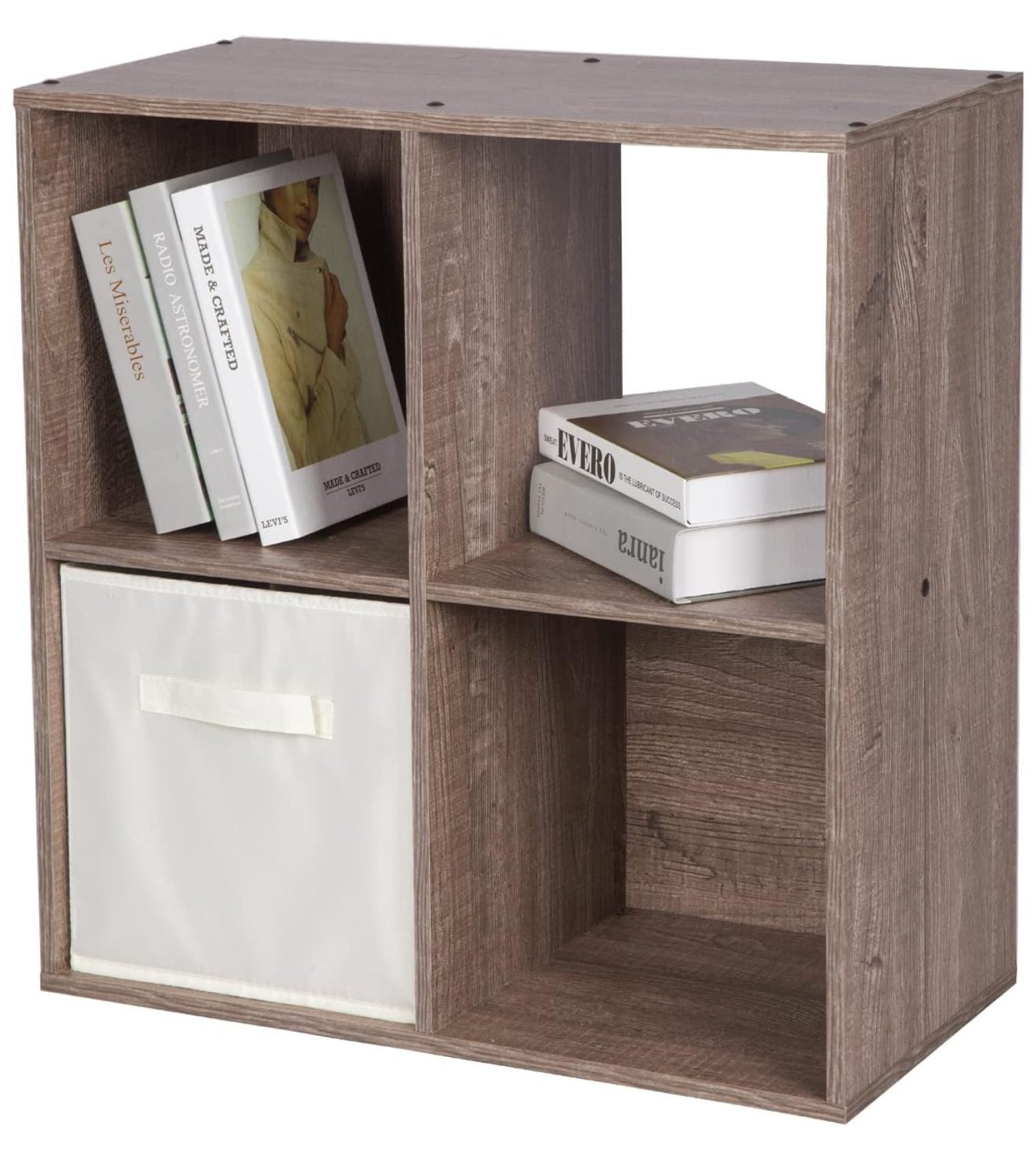 KriKac US 4-Cube Organizer Storage Bookcase Bookshelf Suit 11 Inch ...