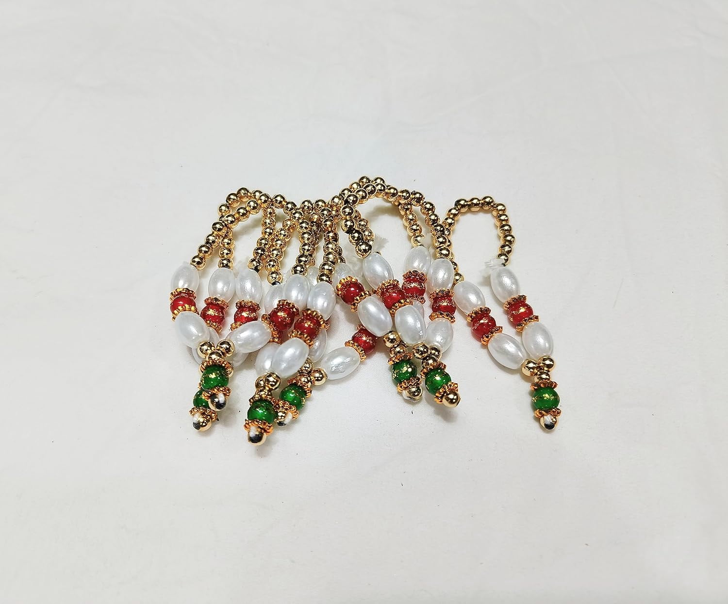 Kriansh Creations Small Moti Mala for God Idol Mala for Murti Statue ...