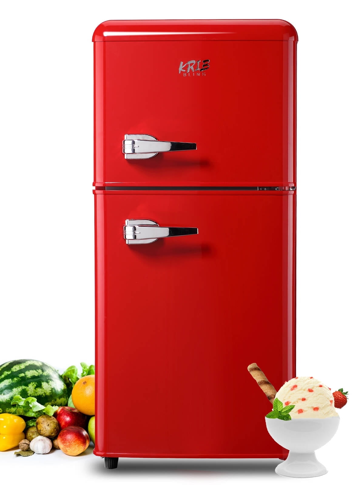 Krib Bling Portable Refrigerators, Plastic Red, 16 x 18 x 34 inches - Walmart.com