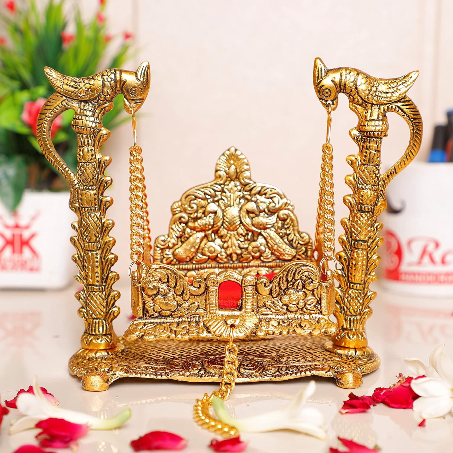 KridayKraft Metal Swing Laddu Gopal JhulaKrishna Hindola ...