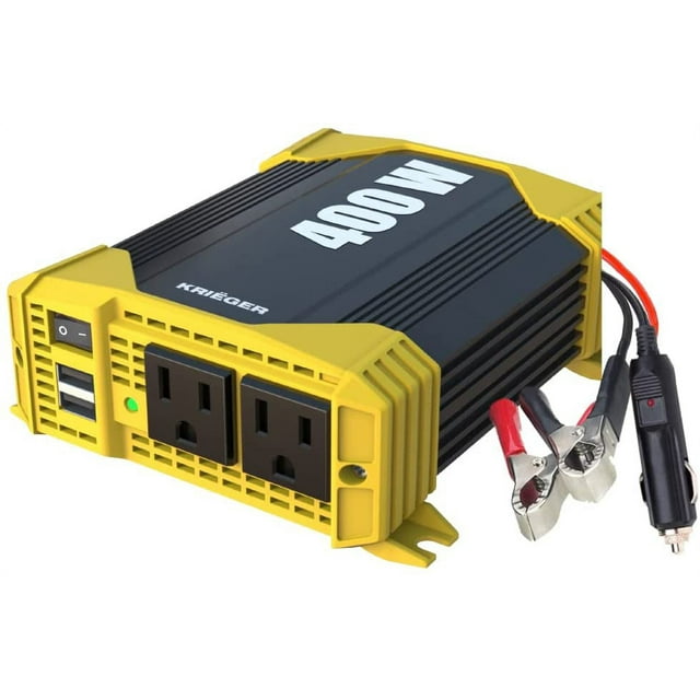 Krieger 400 Watt 12V DC to 110V AC Car Power Inverter, Modified Sine ...