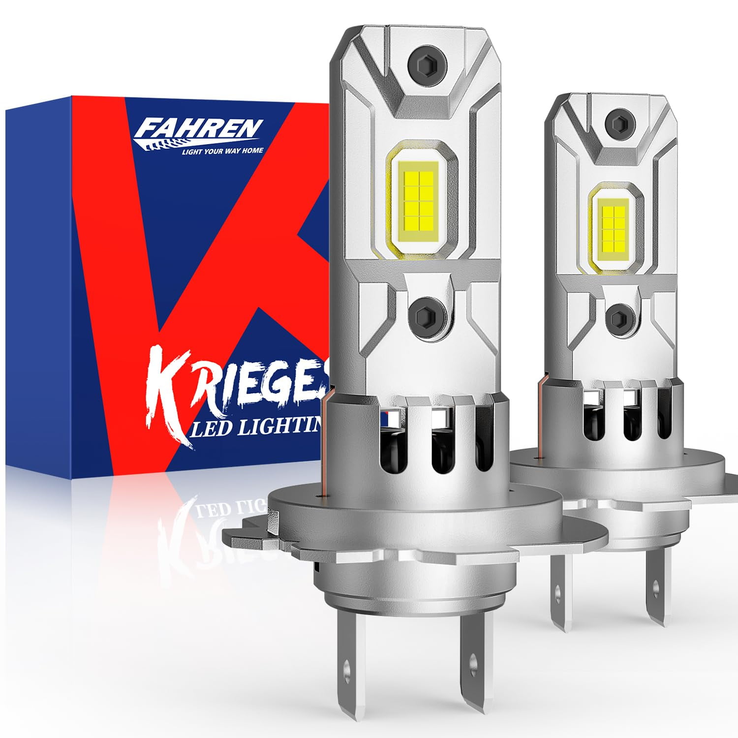 Krieges Fahren 2024 Newest CM31 H7 LED Bulb, 22000LM 600% Brighter H7 ...