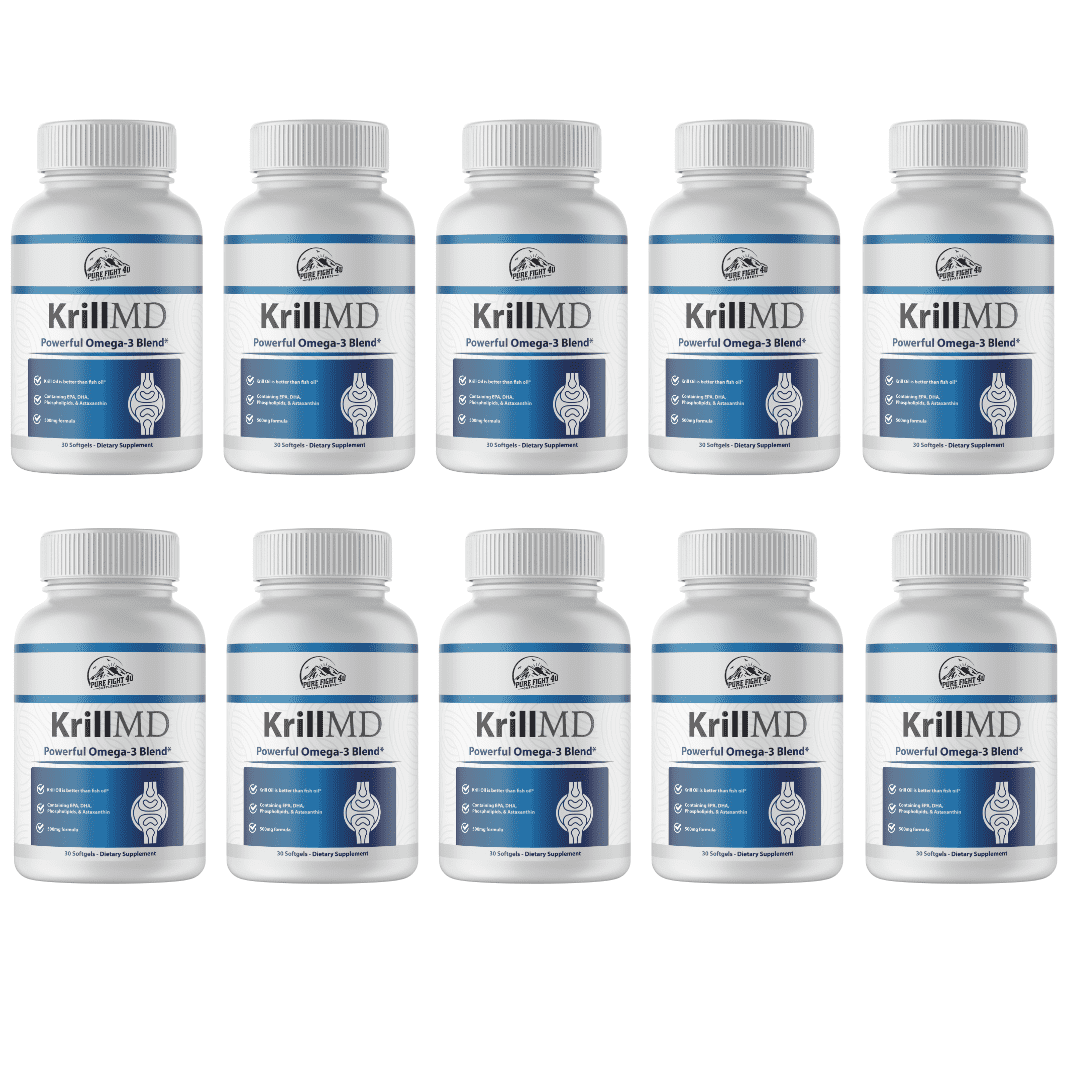 Krill MD Powerful Omega-3 Blend 10 Bottles 600 Softgels - Walmart.com