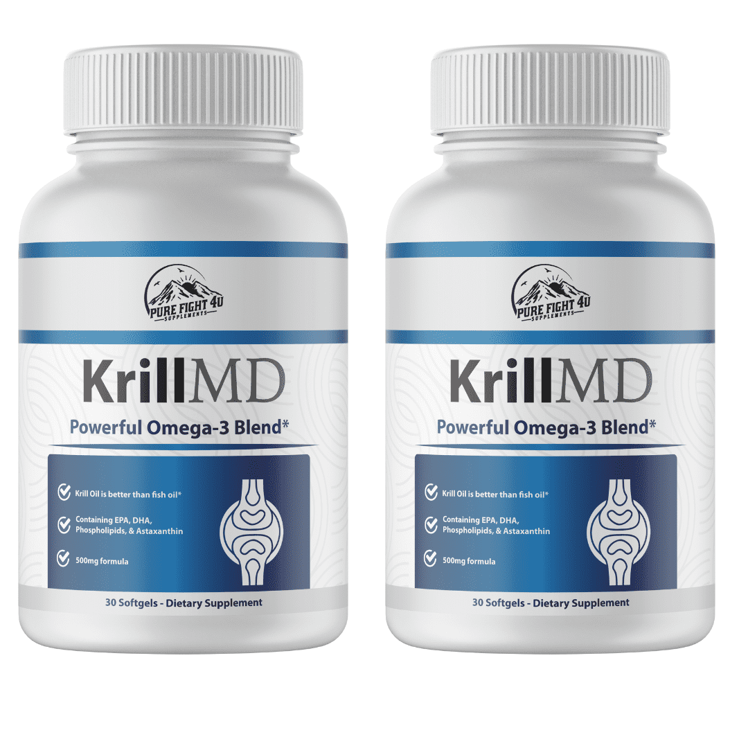 Krill MD Powerful Omega-3 Blend 2 Bottles 120 Softgels - Walmart.com