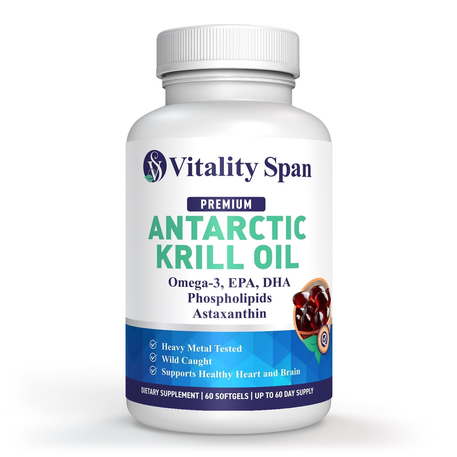 Krill Oil Omega 3 DHA EPA Astaxanthin, Extra strength Fish Oil minis, No Fish Oil aftertaste ...