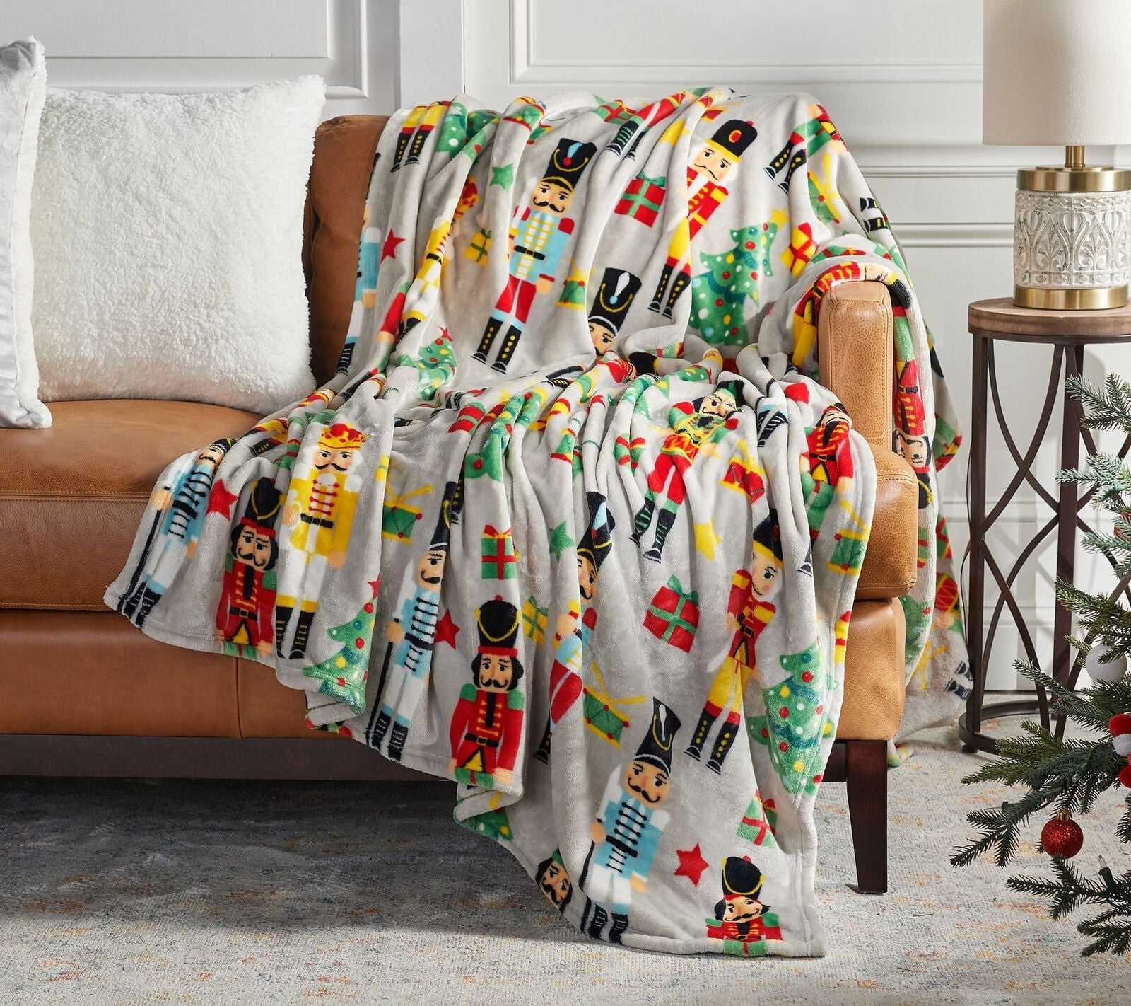 Kringle Express 60"X80" Oversized Holiday Throw - Walmart.com