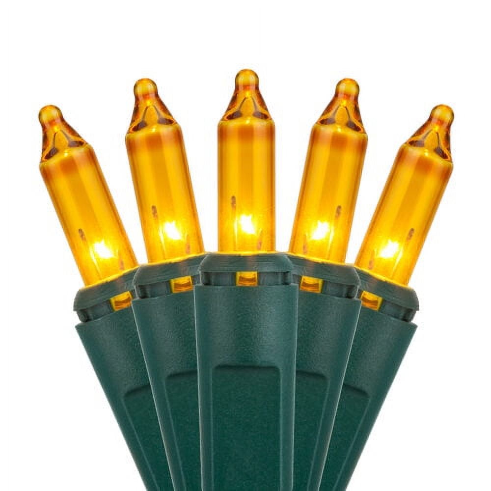 Kringle Traditions 100-Ct Indoor-Outdoor Christmas Gold Mini Lights Set ...