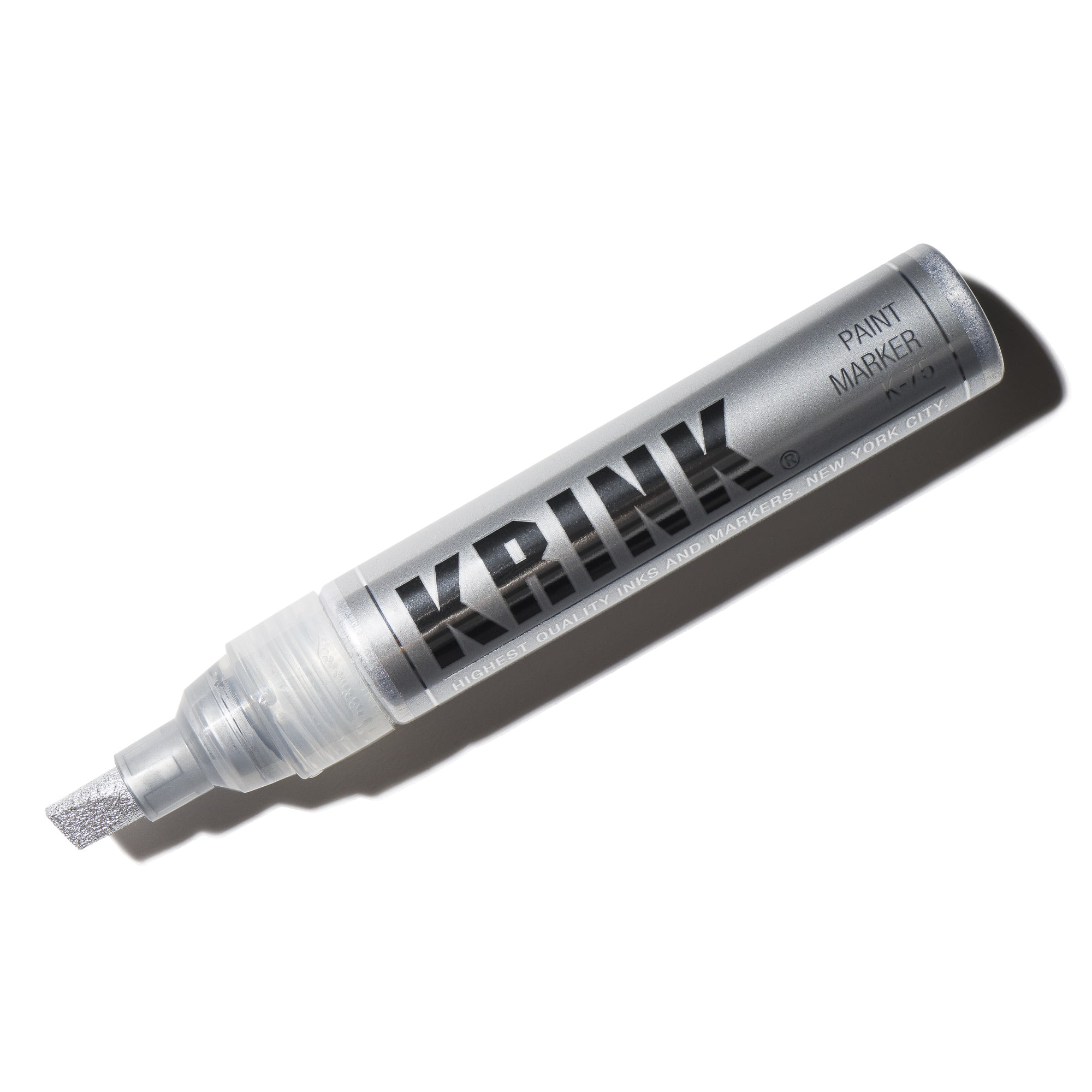 Krink K-75 Silver Paint Marker for Metal, Glass, Coated Paper, and ...