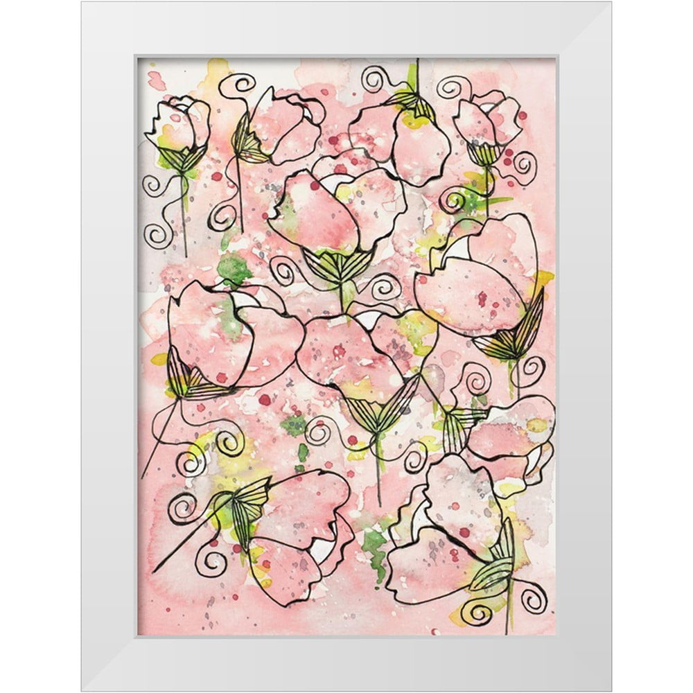 Krinlox 24x32 White Modern Wood Framed Museum Art Print Titled - Pretty ...