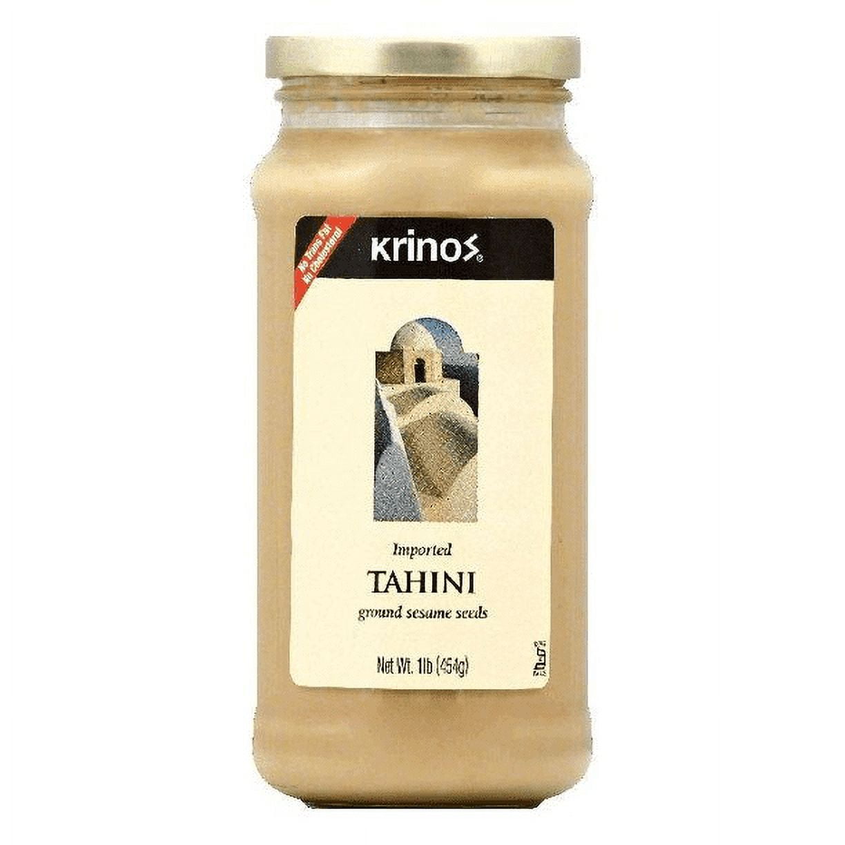 Krinos Imported Tahini Ground Sesame Seeds, 2-Pack 16 oz, Jars ...