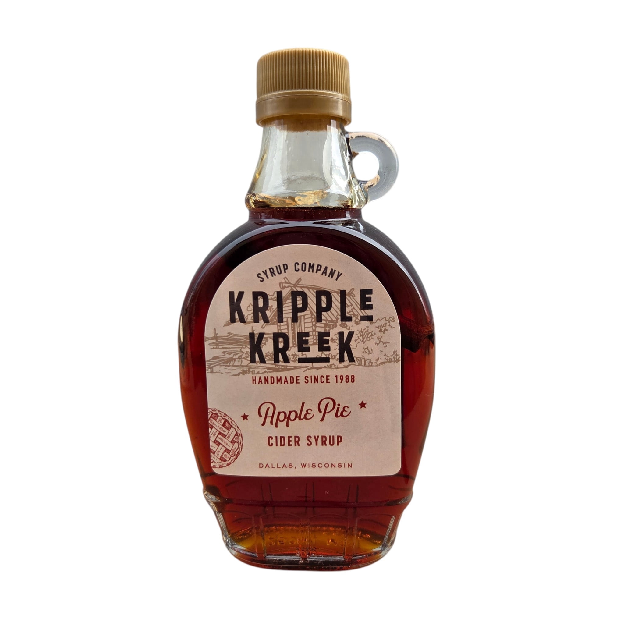 Kripple Kreek Apple Pie Maple Syrup, Small Batch Gourmet Flavored Maple ...
