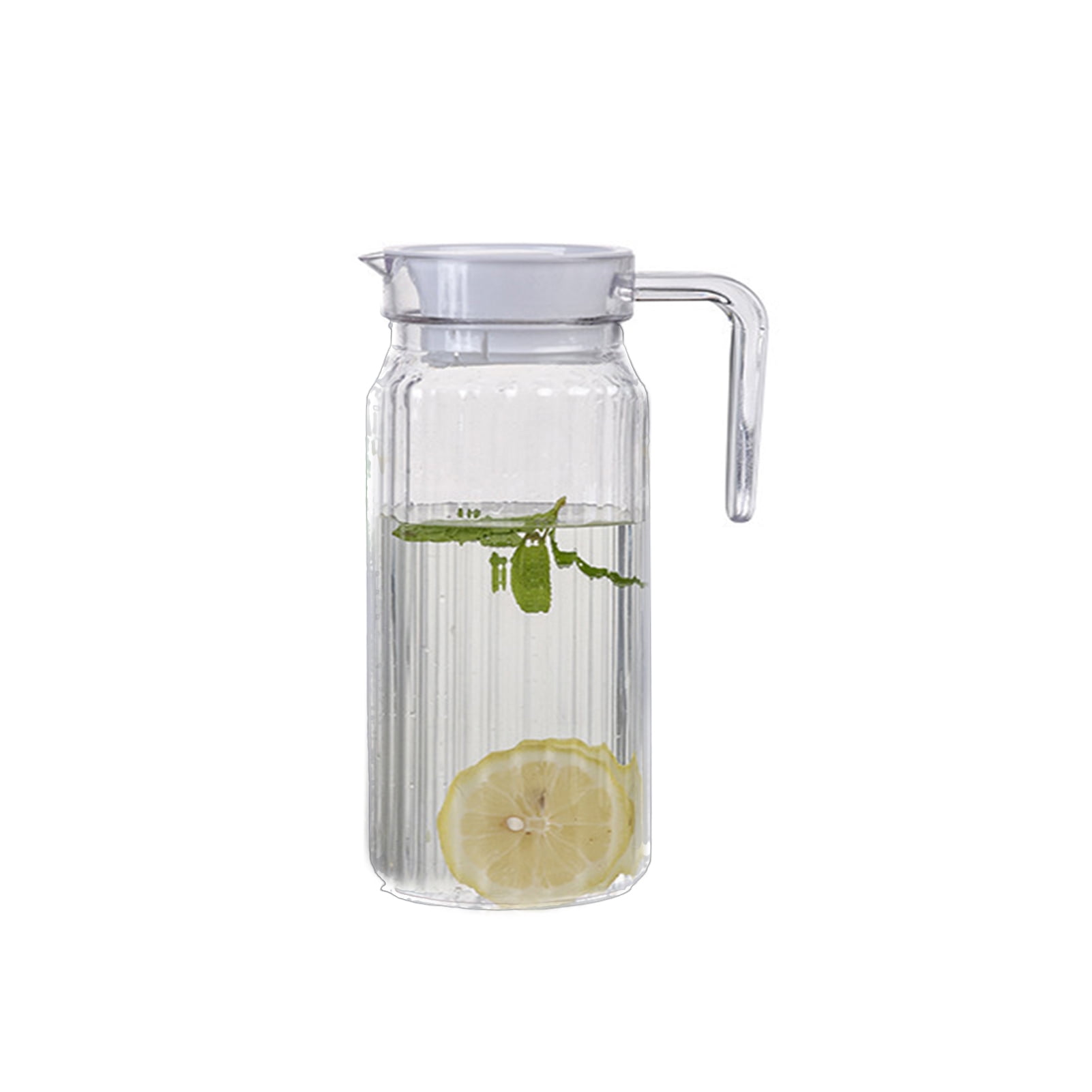 Kripyery 0.8L/1.1L Transparent Kettle Ribbed Design Vented Lid Water ...
