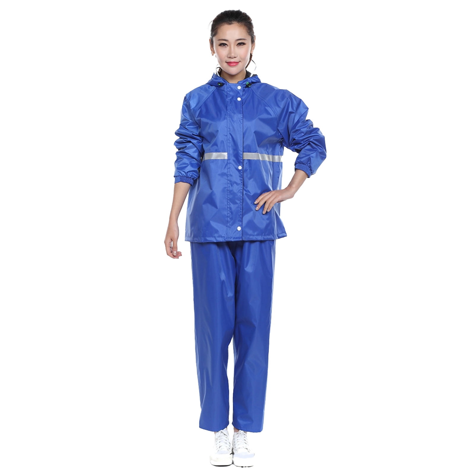 Kripyery 1 Set Adults Rain Suit Waterproof Breathable High Visibility ...