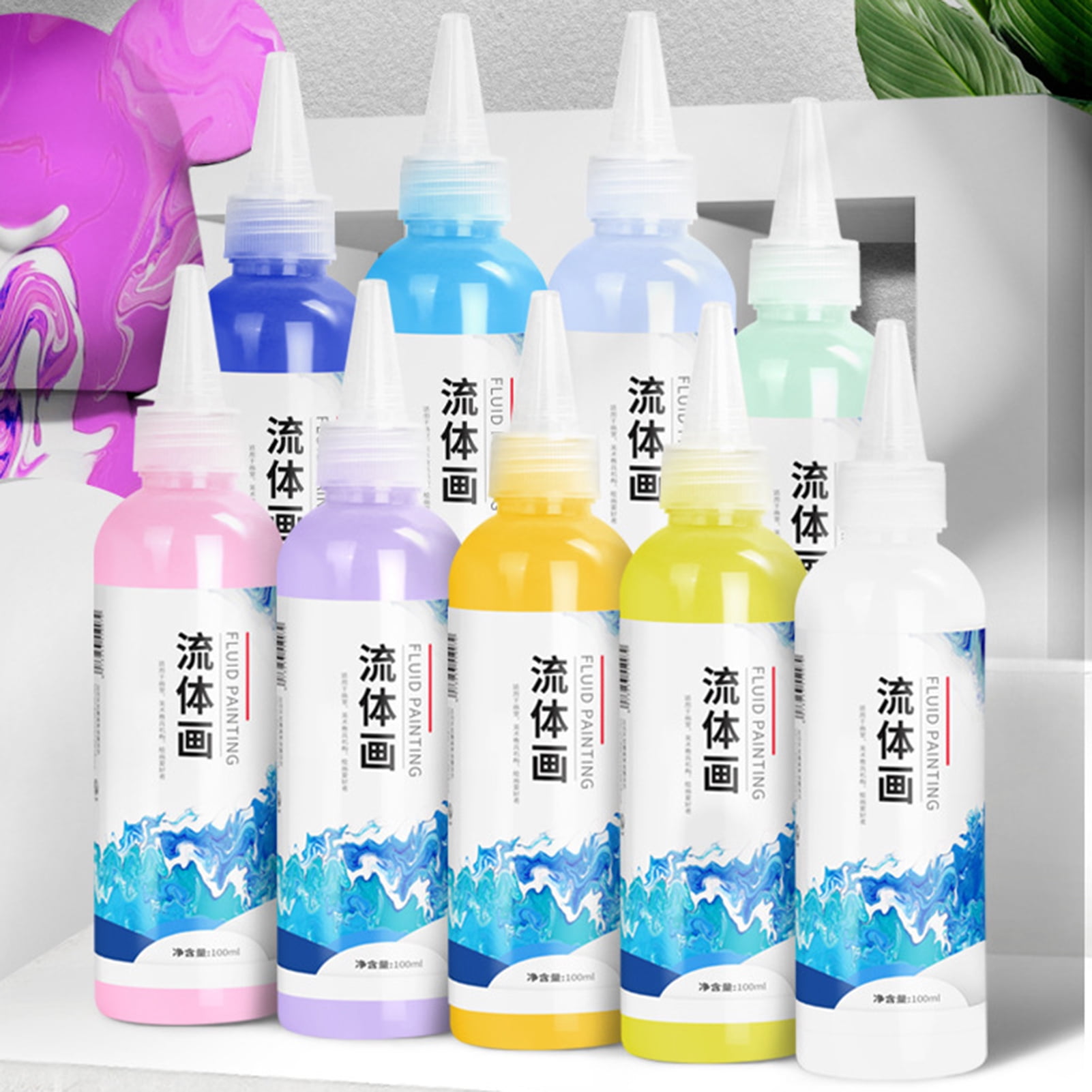 Kripyery 100ML Liquid Pigment Bright Color Portable Multi-color ...