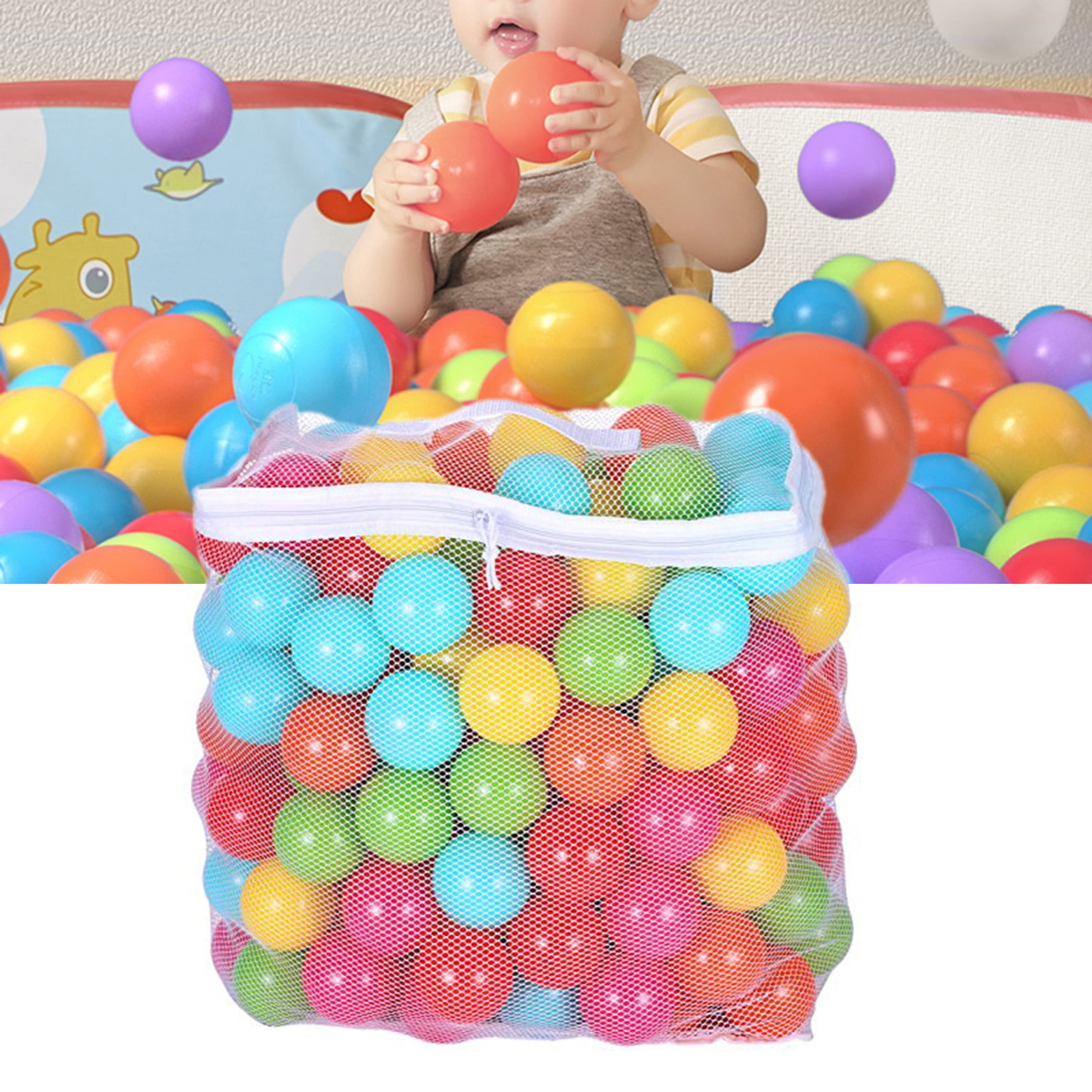 Kripyery 100Pcs Ocean Baby Ball Eco-Friendly High Density Kids Toy ...