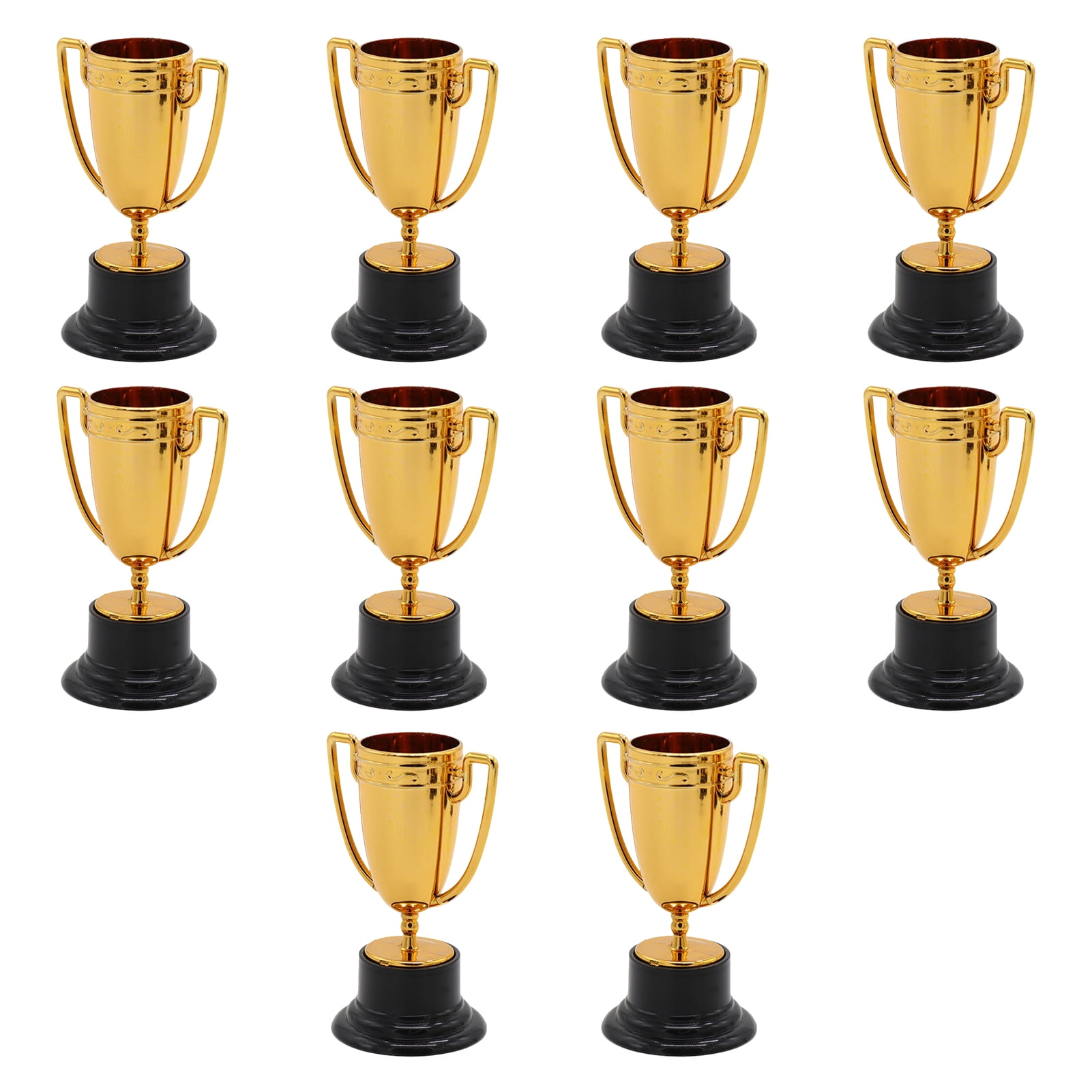 Kripyery 10Pcs Mini Trophies Plastic Trophy Award Eye-catching Mini ...